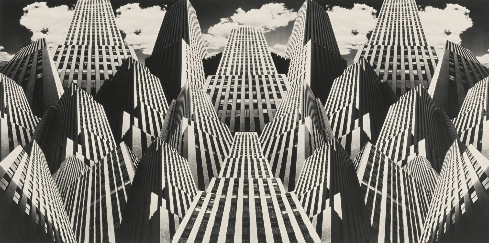 Thurman Rotan - Skyscrapers (1932) New York City - 17" x 22" Fine Art ...
